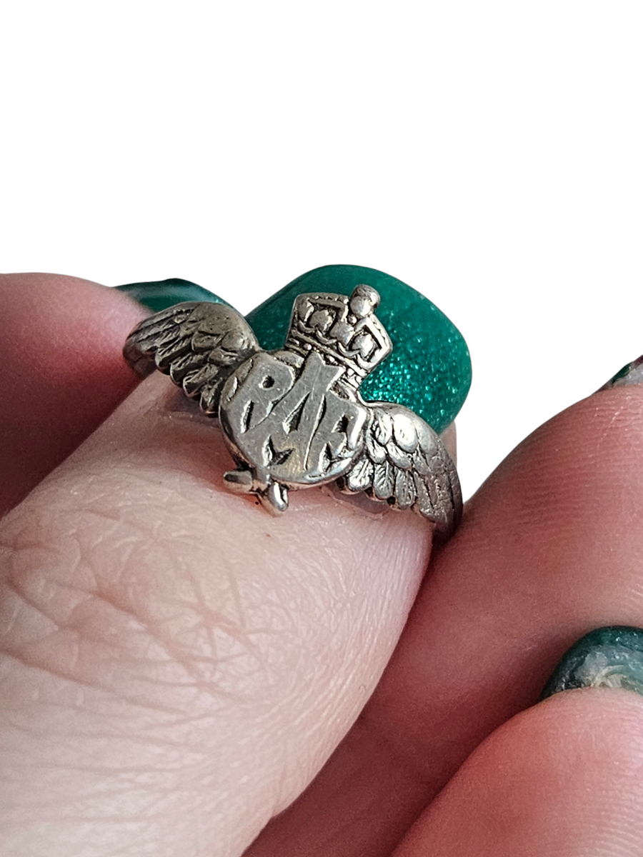 1940s Sterling Silver World War Two RAF Ring – Lucy Amelia's Vintage